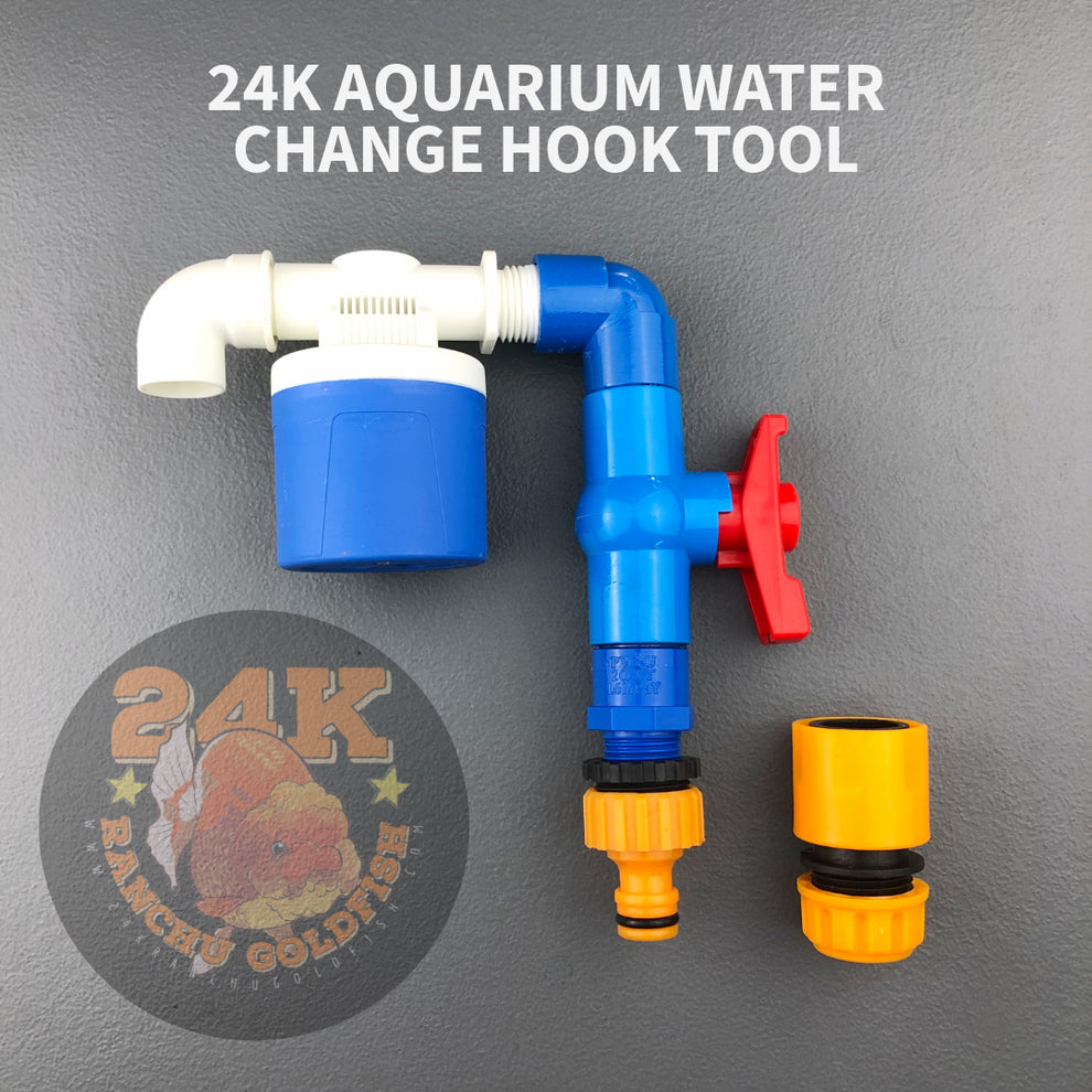 24K Aquarium Hook for Water Change with Anti-Overflow Hands & Spill Fr ...